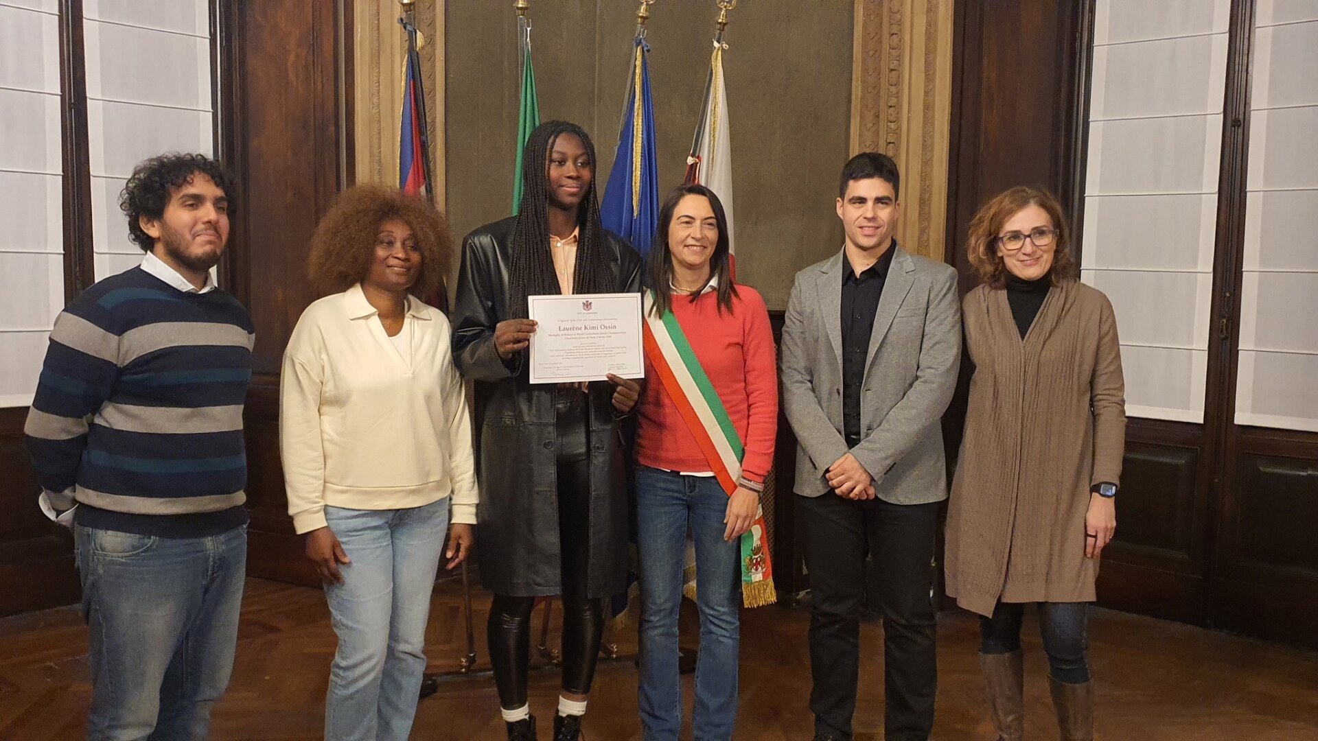 Premiata ad Alessandria la campionessa di taekwondo Laurène Ossin ...
